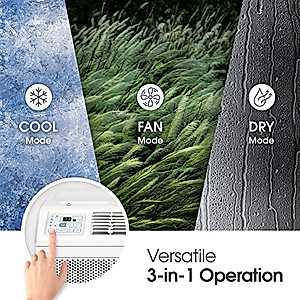 LG 5800 BTU Window Air Conditioners [2023 New] Remote Control Ultra-Quite Compact-size Washable Filter Multi-Speed Fan Cools 260 Sq.Ft. Small Room AC Unit Easy Install White LW6023R
