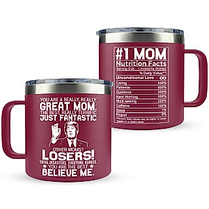 Mothers Day Gifts for Mom from Daughter, Son - Mom Gifts from Daughter, Son - Best Mom Gifts, Birthday Gifts for Mom, Mom Birthday Gifts Ideas, Funny Mom Gifts, Mom Present - Mom Novelty Mug 14Oz