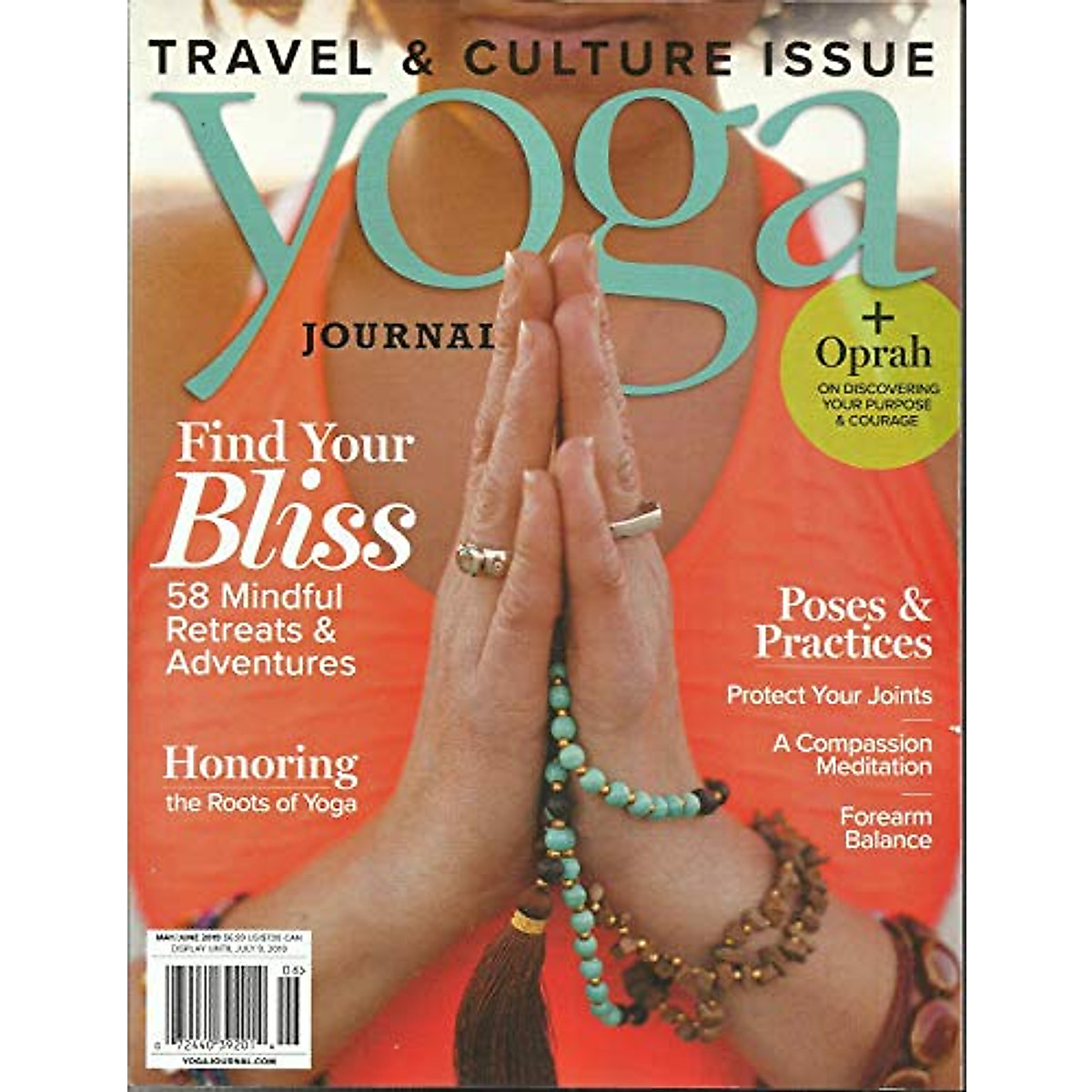 YOGA JOURNAL MAGAZINE, TRAVEL & CULTURE ISSUE MAY/JUNE, 2019 NO. 309