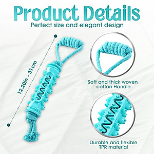 NAAJI Toy for Dogs Rope with Handle, Dog Chew Toy, Dog Grinding Teeth Chew Toys, Interactive Cotton Tug of War Dog Toy, Dogs Rope Toy