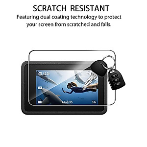 Suttkue for DJI Osmo Action 4 screen protector Tempered Glass flim ＆Camera Lens Protector Tempered Glass,High Definition Clear,Case Friendly(2+2+2 pack)