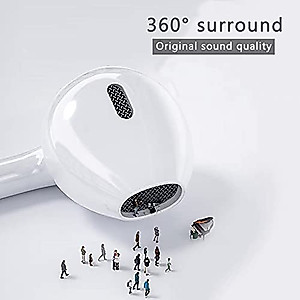 2 Pack Apple Earbuds [Apple MFi Certified] Wired Earbuds Headphones with 3.5mm Plug,Earphones with Microphone and Volume Control Compatible with iPhone, iPad, Android, PC,MP3 Most 3.5mm Audio Devices