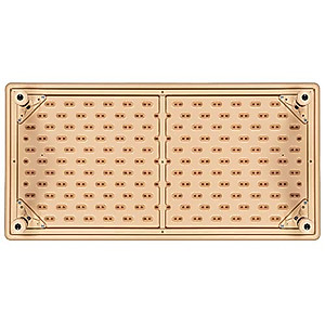 Flash Furniture 24"W x 48"L Rectangular Natural Plastic Height Adjustable Activity Table