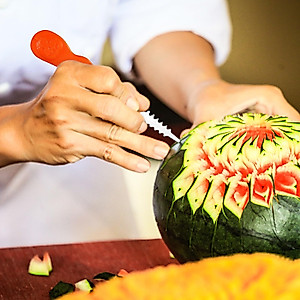 Christmas Pumpkin Carving Knife Halloween Pumpkin Carving Tools Stainless Steel Convenient Cutting Fruit Engrave for Clay Carving Family Party Xmas