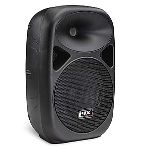 LyxPro 8" Inch Passive DJ PA Speaker System XLR,1/4,Speakon, Connections Daisy Chain Compatible, 8 Ohm, Lightweight, Stand Mountable,