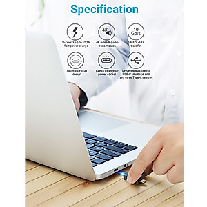 2 in 1 OTG Converter USB 3.0 to Micro USB and Type C Adapter USB3.0 Female to Micro USB Male and USB C Male Connector (1 Pack)