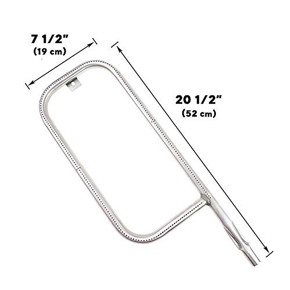 Uniflasy 7645 Cooking Grates and 41862 20.5 Inches Grill Burner for Weber Q200, Q220, Q2000 Q2200, Grill Replacement Parts Kit for Weber Q200