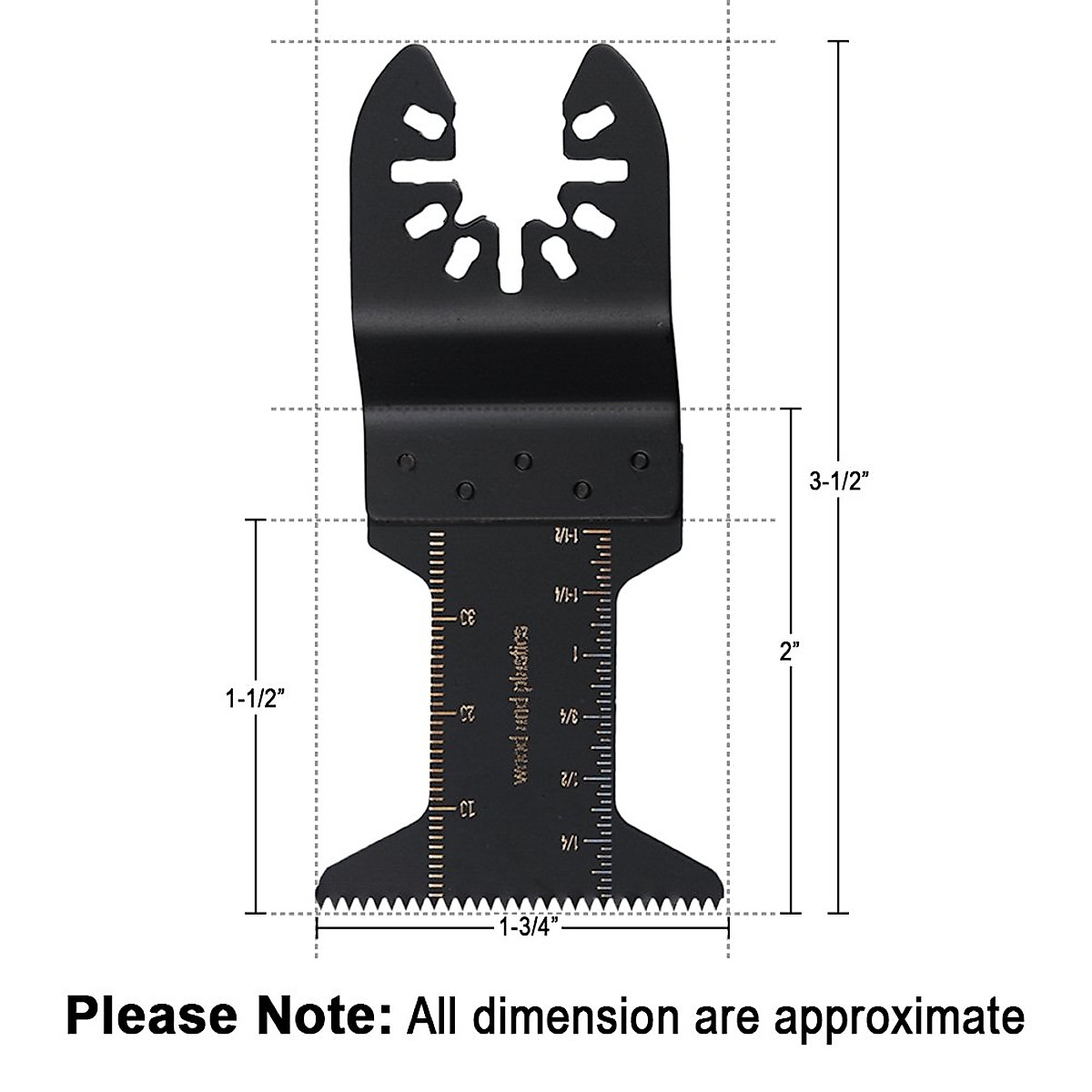 HIFROM Multi Tool Saw Blade Pro Grade Universal Oscillating Ecut Fits Fein Multimaster Genesis Bosch Craftsman Nextec Ridgid Milwaukee Dewalt Chicago Stainley Skil King 16pcs