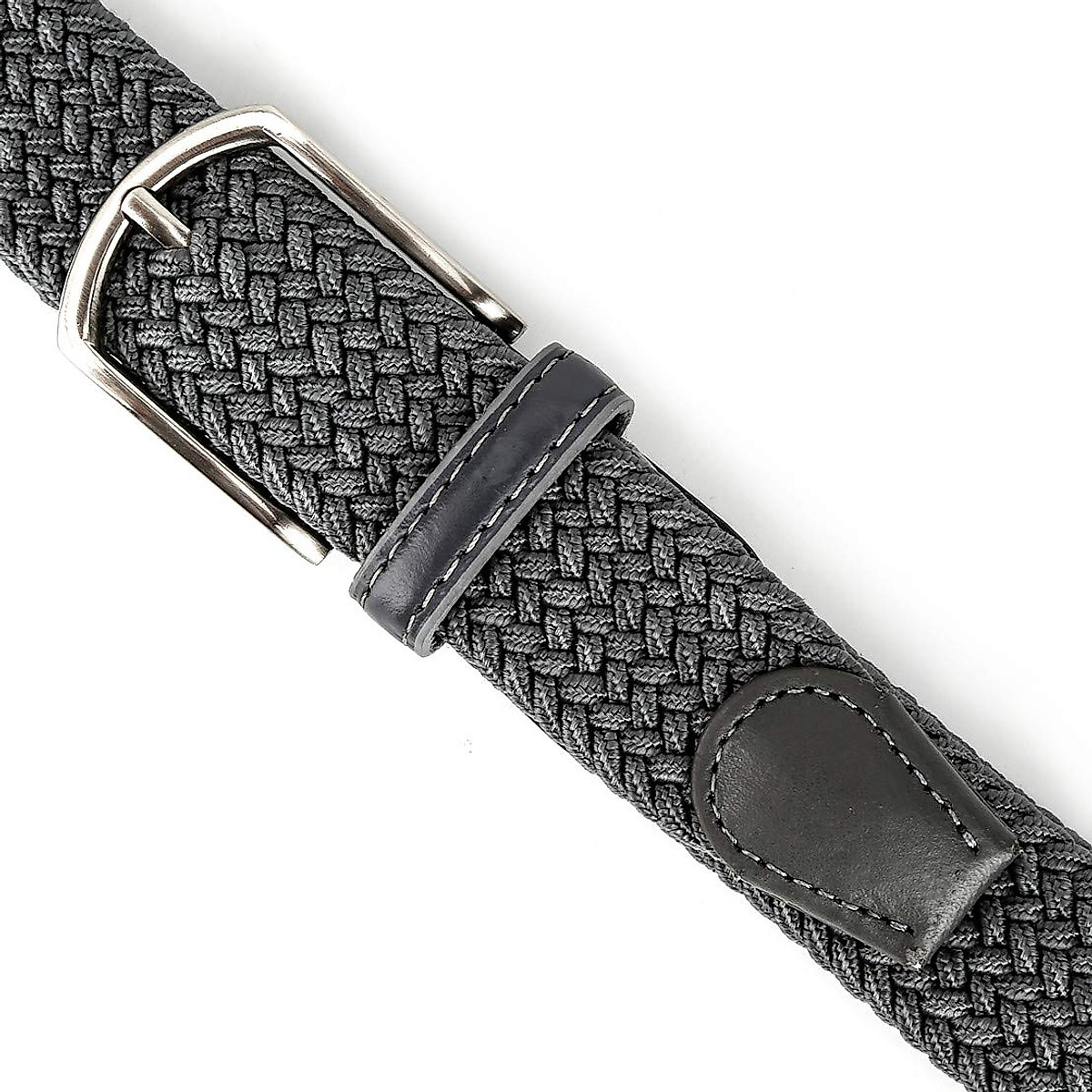 Braided Canvas Woven Elastic Stretch Belts for Men/Women/Junior with Multicolored