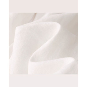 Aeneontrue Women's 100% Linen Wide Leg Pants Casual Loose High Waisted Flowy Palazzo Trousers with Pockets White XL