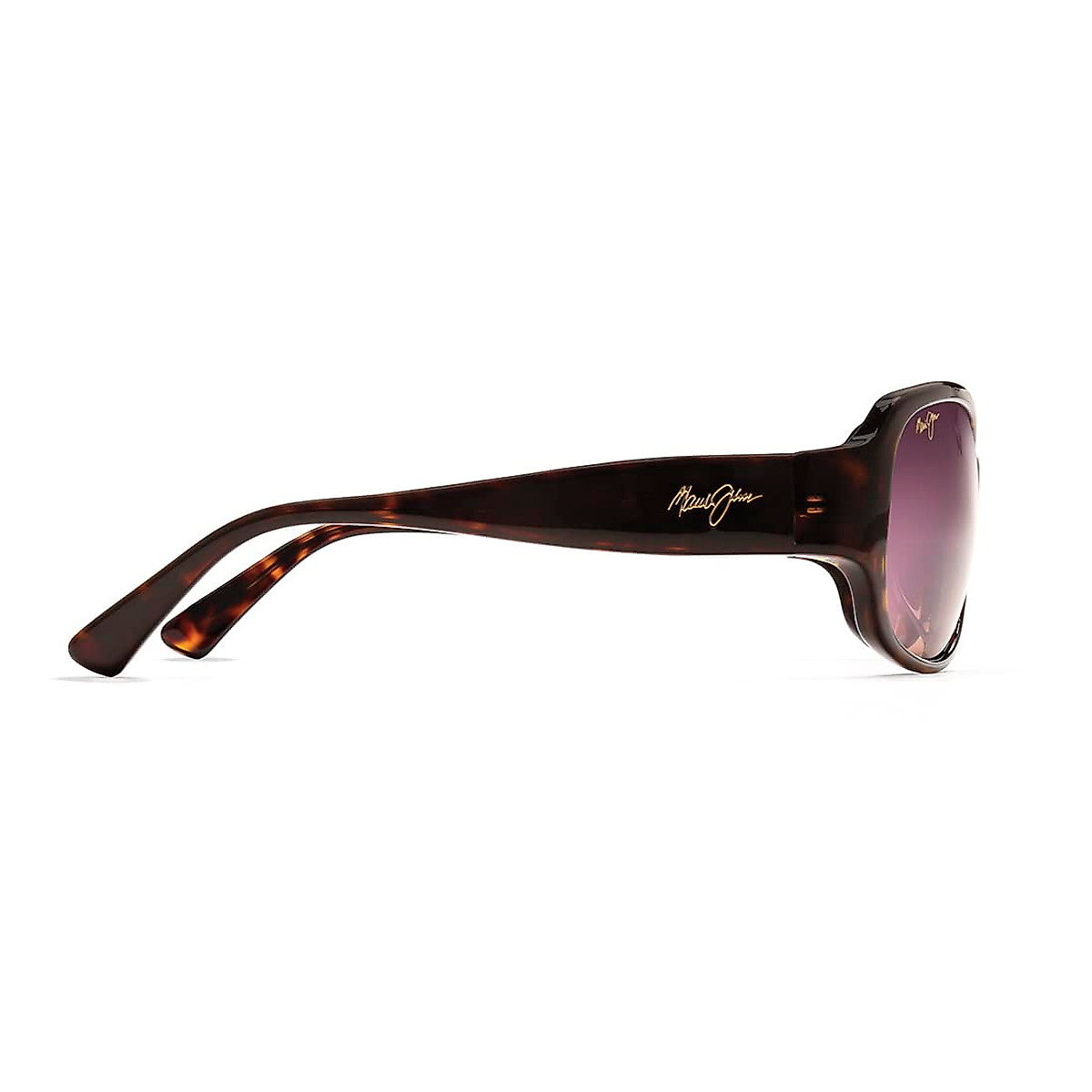 Maui Jim Women's Nalani Polarized Fashion Sunglasses, Dark Tortoise/Maui Rose®, Medium