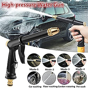 Home Multi-Purpose High Pressure Water Spray - Lengthen Adjust_able Nozzle Car Washing Garden Tool, for Car Washing, Outdoor Gardening, Pet Shower, Patio Cleaning