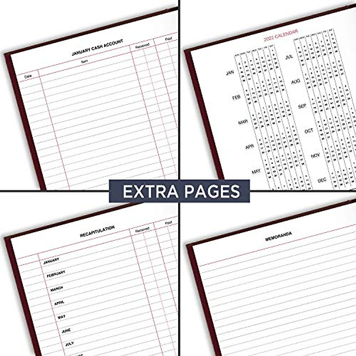 2022 Diary by AT-A-GLANCE, Standard Daily Diary, 5-3/4" x 8-1/4", Small, Red (SD38913)