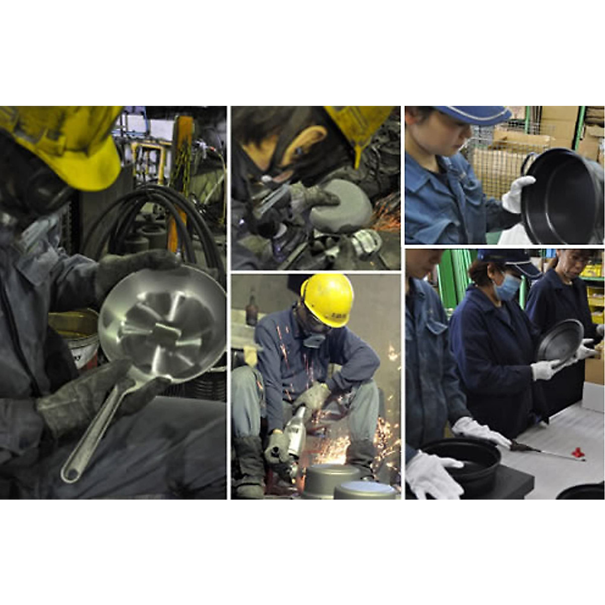 IPPINKA Japanese Cast Iron Pan, 9.5 inches, Light and Durable, Made in Japan