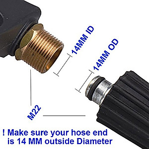 DUSICHIN DUS-022 Short Wand High Pressure Washer Gun 3000 PSI for Pressure Power Washers