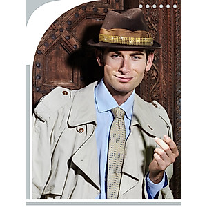 Crowye 4 Pcs Rhinestone Stretchable Hat Bands for Cowboy Women Panama Hat Belt Bling Western Hat Accessories Adjustable Hat Jewelry (Gold,Silver,Dazzling,Black)