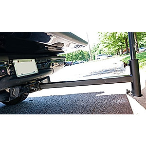 Camco Durable Hitch Mount Umbrella Holder- Sturdily Supports Large Patio and Outdoor Umbrellas on Your Hitch, Great For Traveling, Tailgating and Outdoor Events (51958)