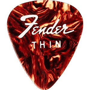 Fender Fine Electric Guitar Picks 351 Shape, 12-Pack Tin