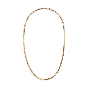 Zoe Chicco Women's 14k Gold Small Hollow Curb Chain Necklace, Yellow Gold, One Size
