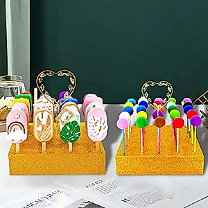 RomanticBaking 1 Pack 10Inch Foam Cake Pop Stand Display Cakesicle Stand Push Cake Pop Stand Foam Cake Dummies Dessert Table Party Decorations