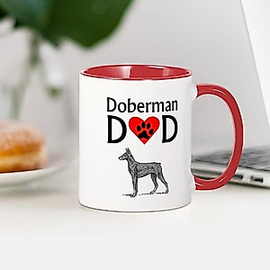 CafePress Doberman Dad Mugs Ceramic Coffee Mug, Tea Cup 11 oz