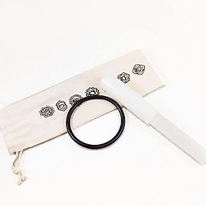 FMTY Singing Bowl 12 Inch, E Note Crystal Singing Bowl with Carrying Bag, Crystal Mallet, O-Ring Pure Quartz Crystal Sound Bowl for Meditation, Yoga, Spiritual Healing