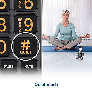 AT&T GL2101-2 DECT 6.0 2-Handset Cordless Home Phone with Call Block, Caller ID, Full-Duplex Handset Speakerphone, 2" White Backlit Display, Lighted Keypad (Graphite & Black)