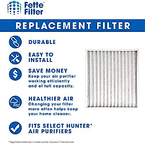 Fette Filter - 2 Premium Air Purifier HEPA Filters Compatible with 30930, 30020, 30393, 30200, 30201, 30205, 30250, 30253, 30255, 30256, 30350, 30374, 30375, 30377, 30380, 30390, 37255, 37375. Pack of 2