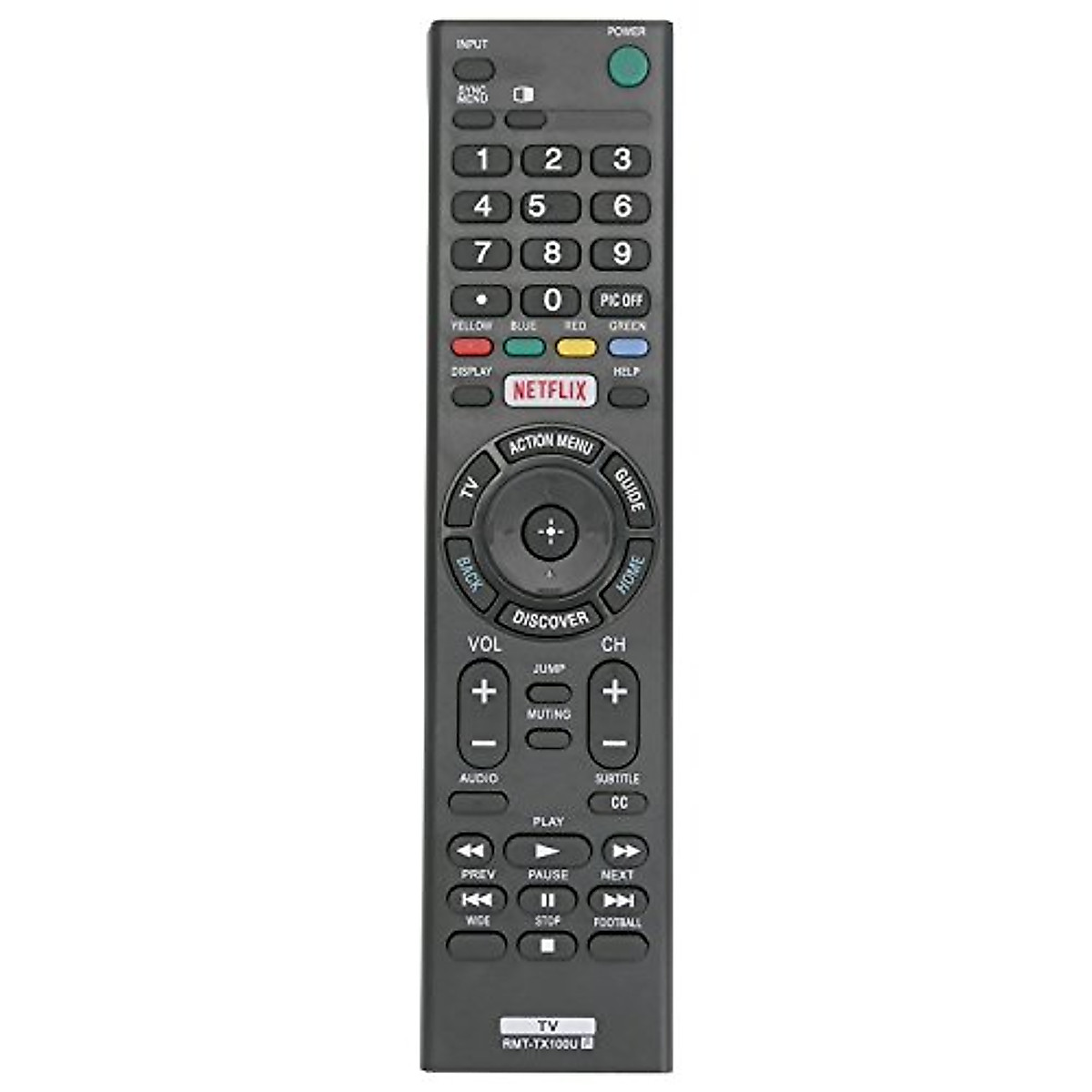 RMT-TX100U Replacement Remote Applicable for Sony TV XBR-65X810C XBR-55X810C XBR-75X910C XBR-65X900C XBR-55X900C KDL-55W800C KDL-50w800C XBR-49X800C XBR-65X810C XBR-55X810C KDL-55W850C KDL-50W850C