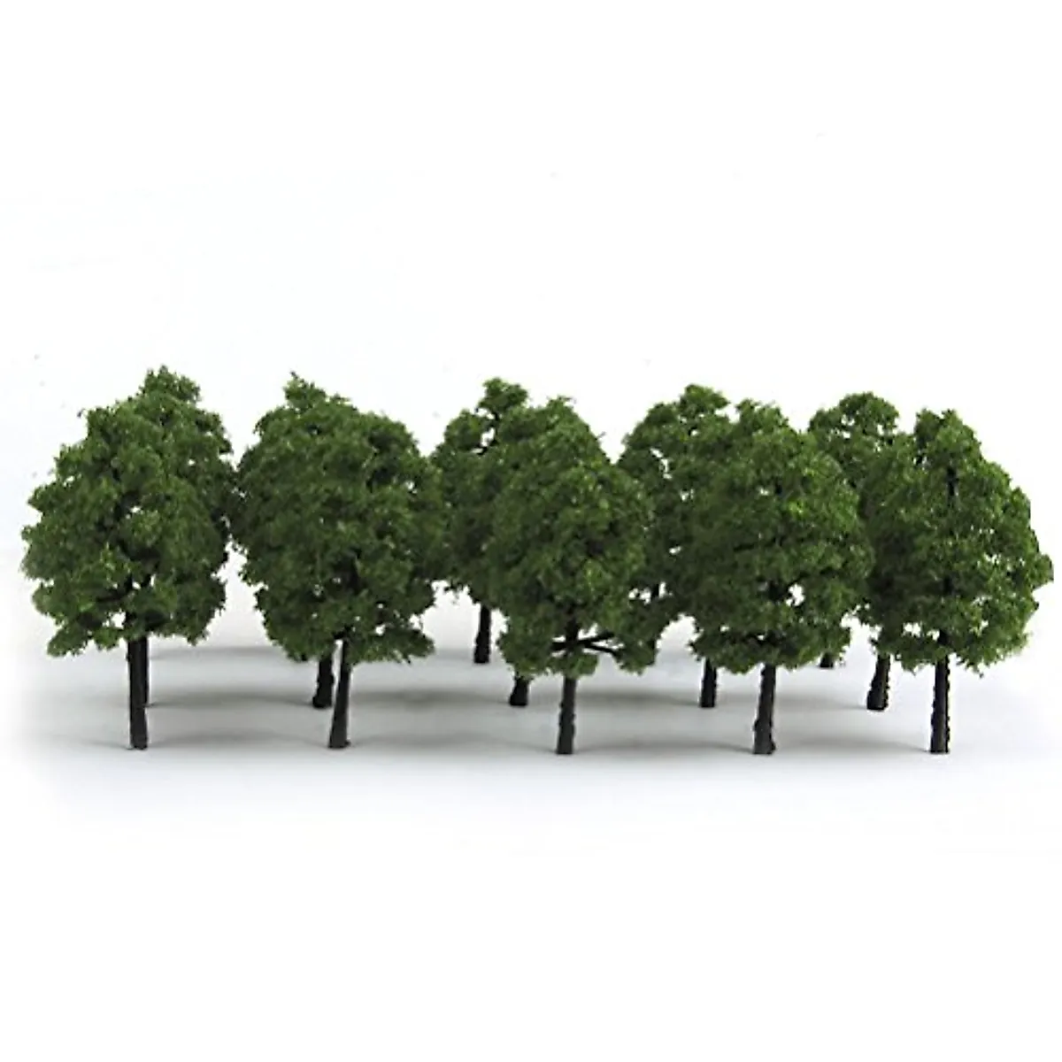 WINOMO Scale Trees Diorama Models Model Train Scenery Architecture Trees Model Railroad SceneryScenery Landscape Model Tree 20pcs 9CM (Dark Green)