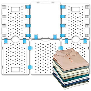 BoxLegend Version 4 Shirt Folding Board t Shirts Clothes Folder Durable Plastic Laundry folders Folding Boards Helper Tool for Adults and Children, White