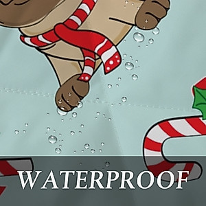 Outdoor Sleeping Bag Christmas Dog New Year Winter Sleep Bag Cover Mat for Travel Camping Hiking Women Men Adult 3 Seasons