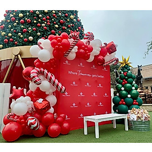 Red Balloons 110Pcs Red Balloon Garland Arch Kit 5/10/12/18 Inch Matte Latex Red Balloons Different Sizes as Birthday Balloons Wedding Valentine’s Day Balloons Christmas Balloons Party Decorations