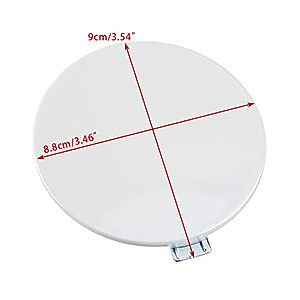 LETAOSK White Front Tow Hook Cover Cap Fit for BMW X5 F15 25d 25dX 28iX 30dX 35dX 35i 35iX 40dX 50iX 2014-2018