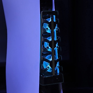 PS5 Accessories, PS5 Cooling Fans and PS5 Cooling Station with Controller Charger and Game Rack