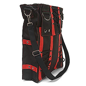 Red Corset Bag Purse Goth Vamp Rockabilly Punk Deathrock Anime Cosplay