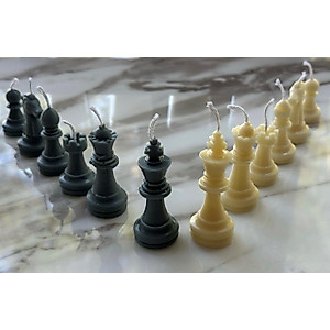12 pcs Chess Candles, Natural Soy wax/Beeswax, Decorative candle, Can be used as Birthday Candle, Perfect gift for various occasions