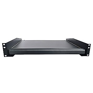 Sysracks Pack 2 PCS X 2U Rack Mount Adjustable Pull-Out Sliding Keyboard Mouse Shelf Tray