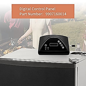 Digital Control Panel, Masterbuilt Replacement Parts, Compatible with Masterbuilt MB20071317/ 20071117/ 21071218 and More MB Electric Smoker Models Top Controller, Part Number：9907160014