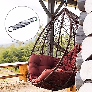 uxcell 2Pcs Porch Swing Springs, 1300 Lbs Capacity Galvanized Iron Swing Hangers for Ceiling Mount Swing Hammock Hanging Chair Sandbags, Silver