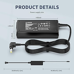 90W 19V Power Cord for Westinghouse TV, Westinghouse 24 32 40 42 46 inch UW40TA2W UW40T8LW LED TV UW32SC1W UW32S3PW UW40TC1W LD-2480 LD-4680 LD-4695 LD-3255VX LD-4255VX EW39T6MZ Power Supply Adapter