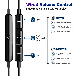 COOYA USB C Headphone Type C Wired Earbuds for iPad Pro Mini 6 Magnetic Noise Isolation in-Ear Headsets with Microphone for Samsung Galaxy S23 S22 Ultra S21 S20 Flip Fold 4 A53 Pixel 7 6 Oneplus 10 9