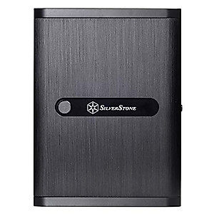 SilverStone Technology Premium Mini-ITX/DTX Small Form Factor NAS Computer Case, Black (DS380B)