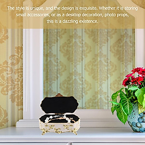 Zerodeko Box Jewelry Box Exquisite Earring Case Decorative Bracelet Case Household Earring Case Jewelry Storage Supply Jewelry Trinket Organizer Jewelry Storage Accessory Desktop Decor