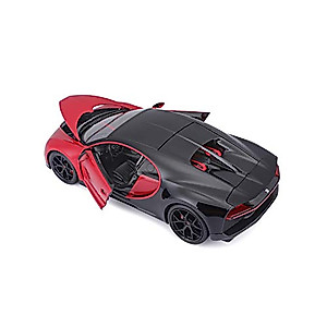 Maisto Bugatti Chiron Sport 1/18 Diecast Model Car - Black/Red (18-11044-00000022)