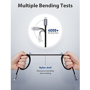 Stouchi USB C Extension Cable 6FT/1.8M, PSVR2 Extension Cable Type C 3.1 Male to Female Fast Charging & Audio Data Transfer for iPhone15, iPad Mini/pro, MacBook Air M2/ M1 Mac Mini/pro, Mag- Safe