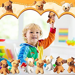 18 Pcs Mini Plush Dog Bulk Stuffed Animals Soft Small Stuffed Bear Puppy Cute Assorted Plush Puppy Dog Plush Toys Doll for Girl Boy Birthday Party Favor Gift Goodie Bag Fillers School (Dog)
