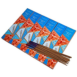 NAQSH Handmade 6X20 Incense Pack -120 Sticks, 100% Natural Hand Rolled 125gm Stick with Free Wooden Holder for Long Lasting Aroma, Sensual Therapy & Meditation, Home Cleansing (Frankincense Myrrh)