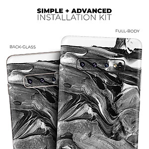 DesignSkinz Liquid Abstract Paint V57 Protective Vinyl Decal Wrap Skin Cover Compatible with The Samsung Galaxy S20 (Screen Trim & Back Glass Skin)