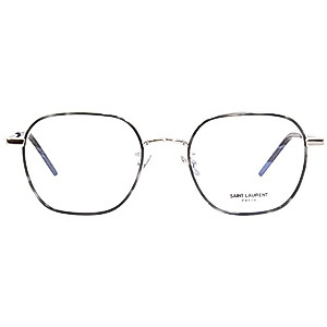 Saint Laurent SL 397/F 002 Silver Metal Square Eyeglasses 52mm